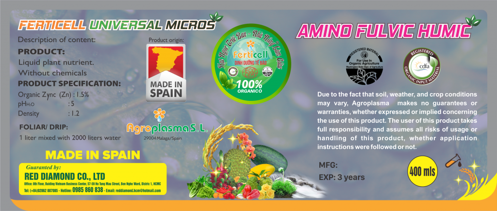 Ferticell Amino Humic Fulvic - FerticellVN