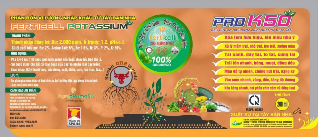 Ferticell Pro K 50 (100% chiết xuất thực vật) - FerticellVN