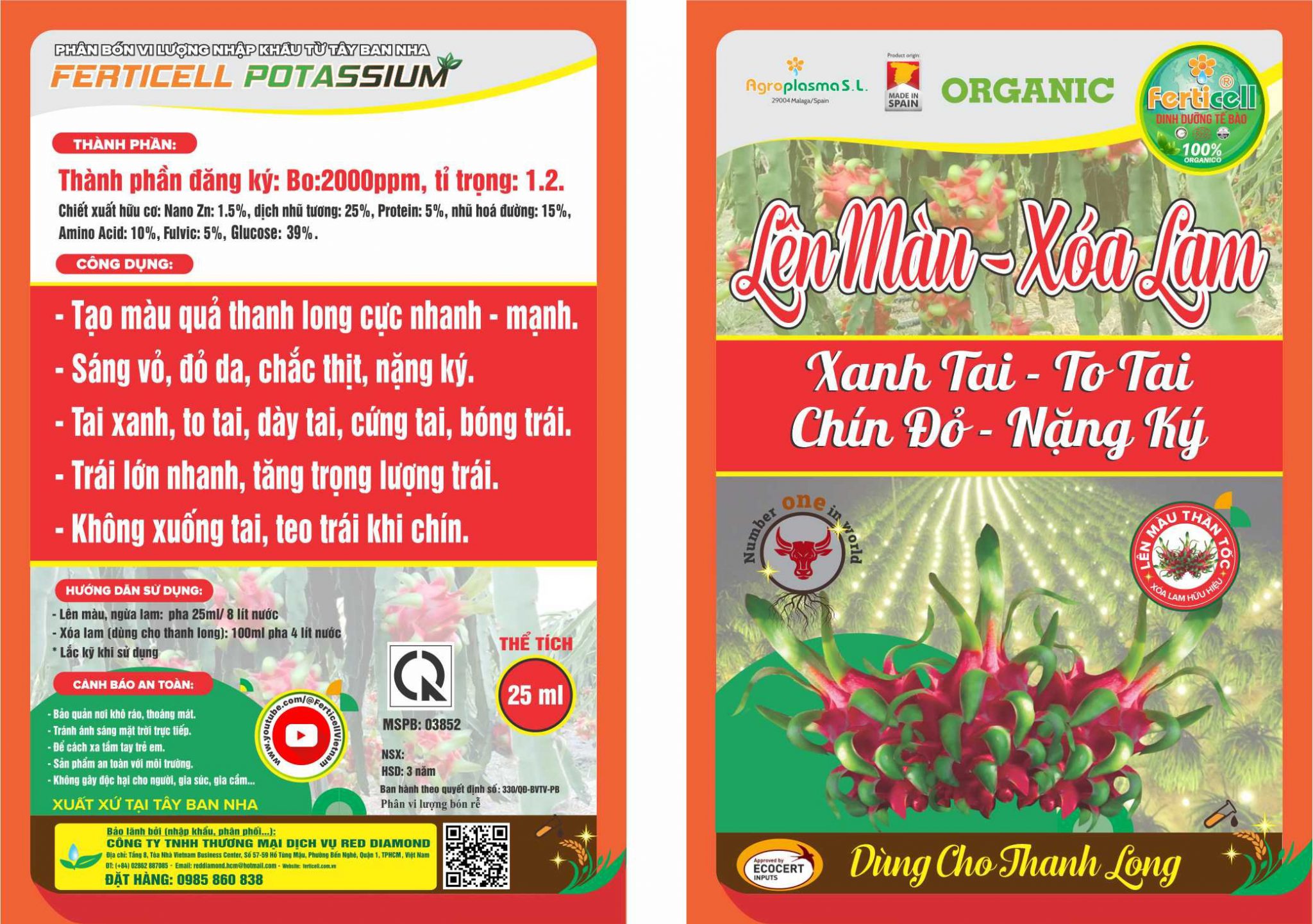 Lên màu - Xóa lam - FerticellVN